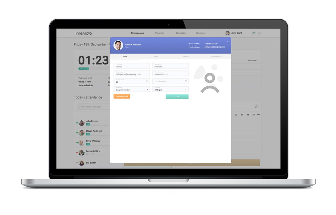 Timemoto Cloud | Cloud-Based Time & Attendance | Safescan